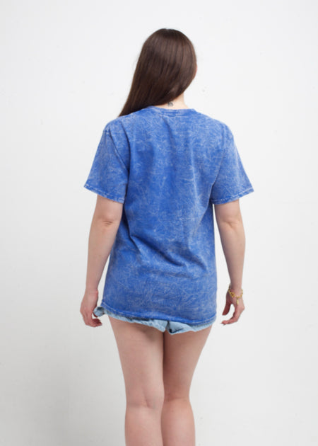 Royal Blue Mineral Wash T Shirt Custom Colors Apparel